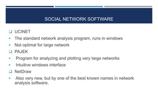Social Network Analysis power point presentation | PPTX