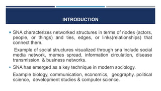 Social Network Analysis power point presentation | PPTX