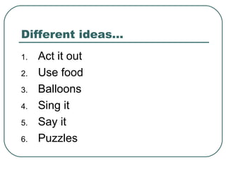 Snappy Ways to Teach Scripture | PPT