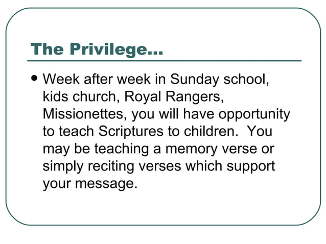 Snappy Ways to Teach Scripture | PPT