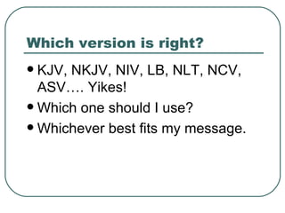 Snappy Ways to Teach Scripture | PPT