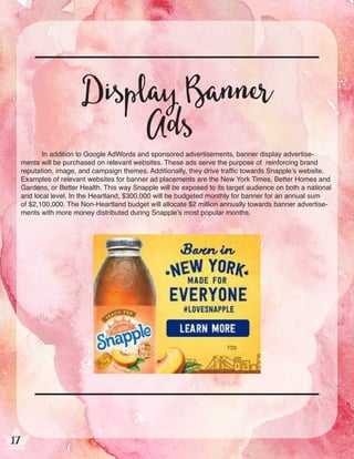 Snapple Media Plan | PDF