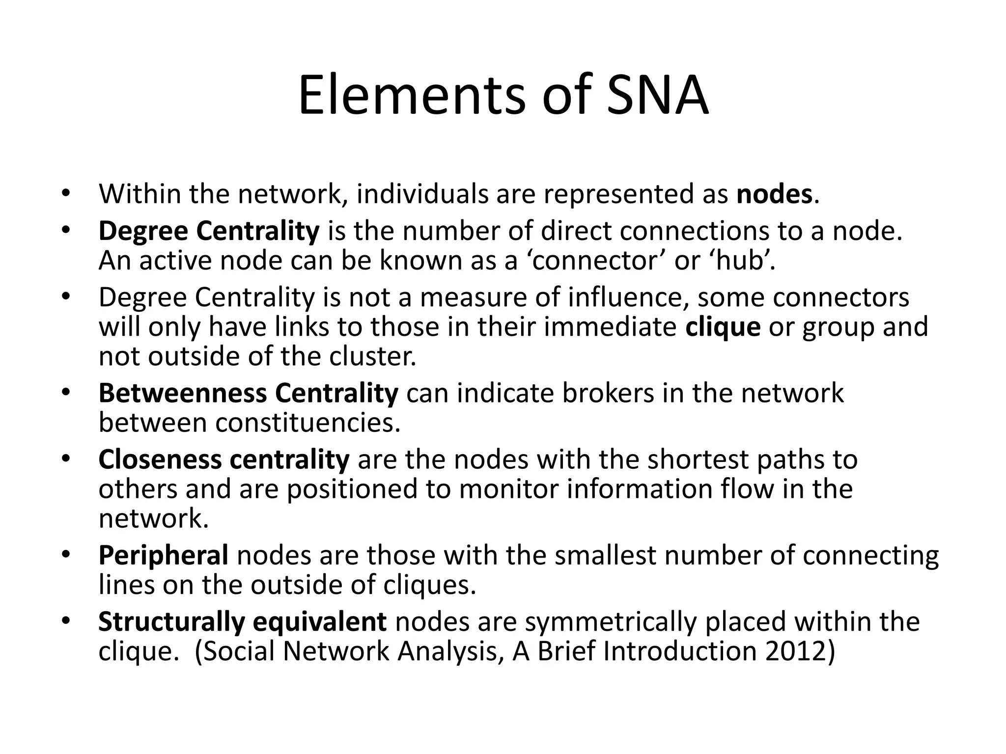 Social Network Analysis presentation | PPTX
