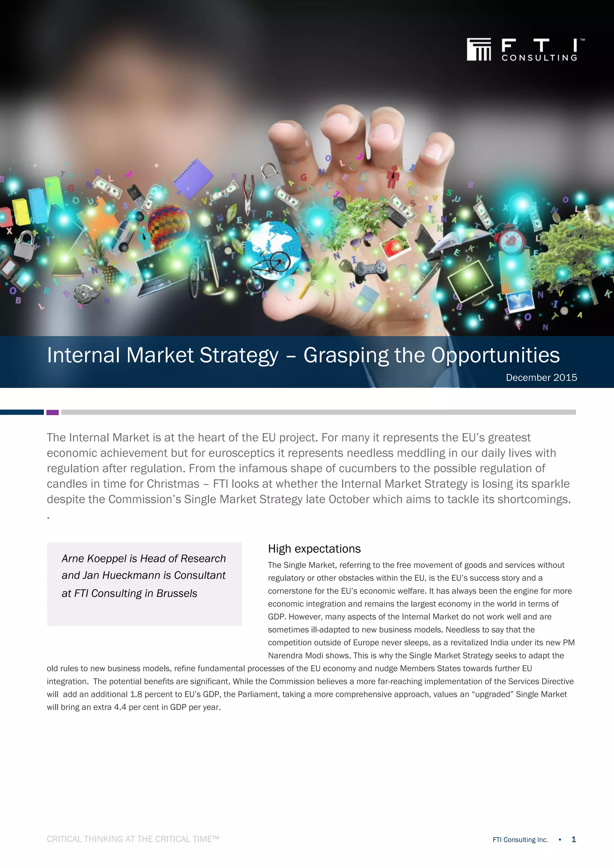Snapshot 19 15 single market strategy | PDF