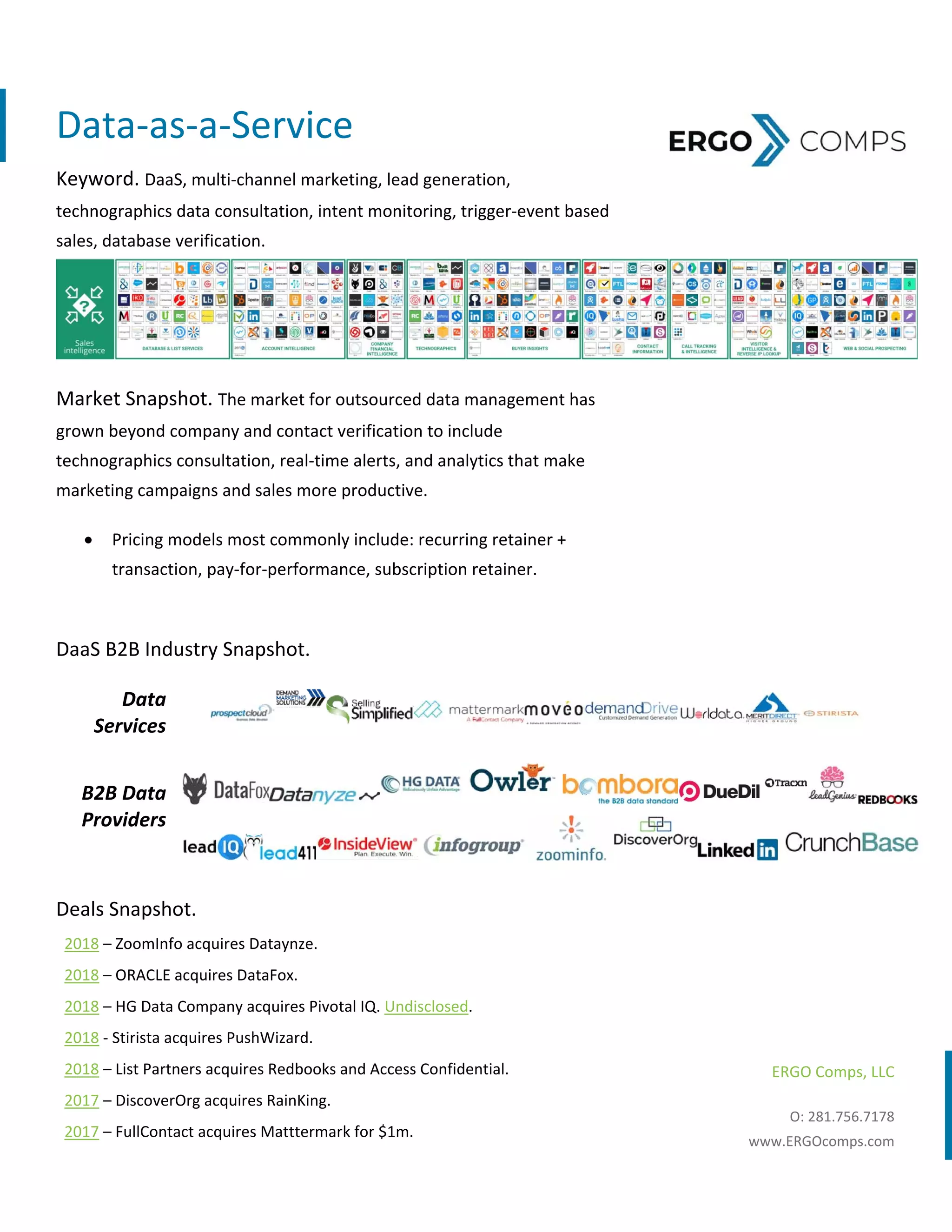 Snapshot DaaS - B2B data as a service | PDF