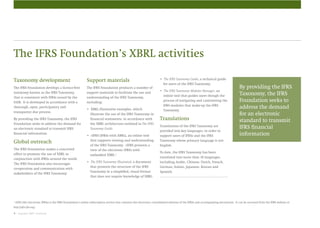 Snapshot of IFRS Taxonomy | PPT