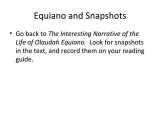 Snapshots In Personal Writing | PPT