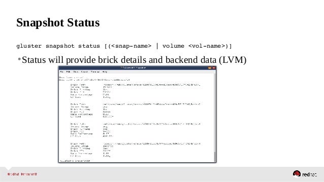 Snapshots In Red Hat Storage Server Overview & Quickstart