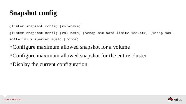 Snapshots In Red Hat Storage Server Overview & Quickstart