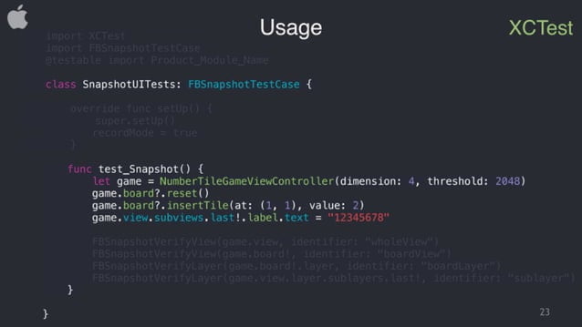Snapshot testing with native mobile frameworks | PDF