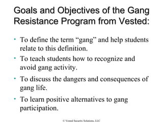 Snapshot Vested Gang Resistance for Students | PPT