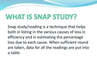 SNAP STUDY IN WEAVING | PPTX