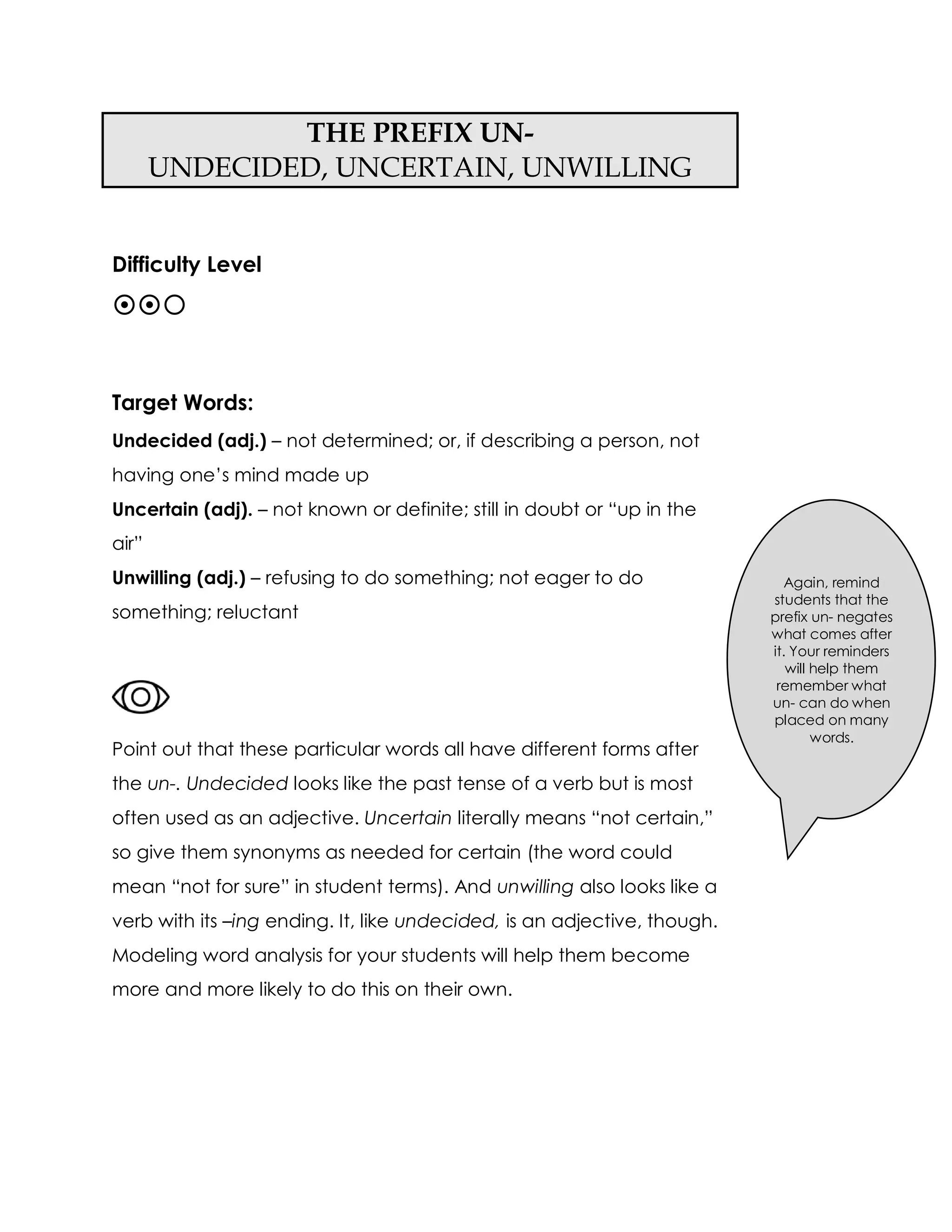 Vocab Lab/SNAP Lesson | PDF