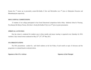 Sna report | DOCX | College Education | Education