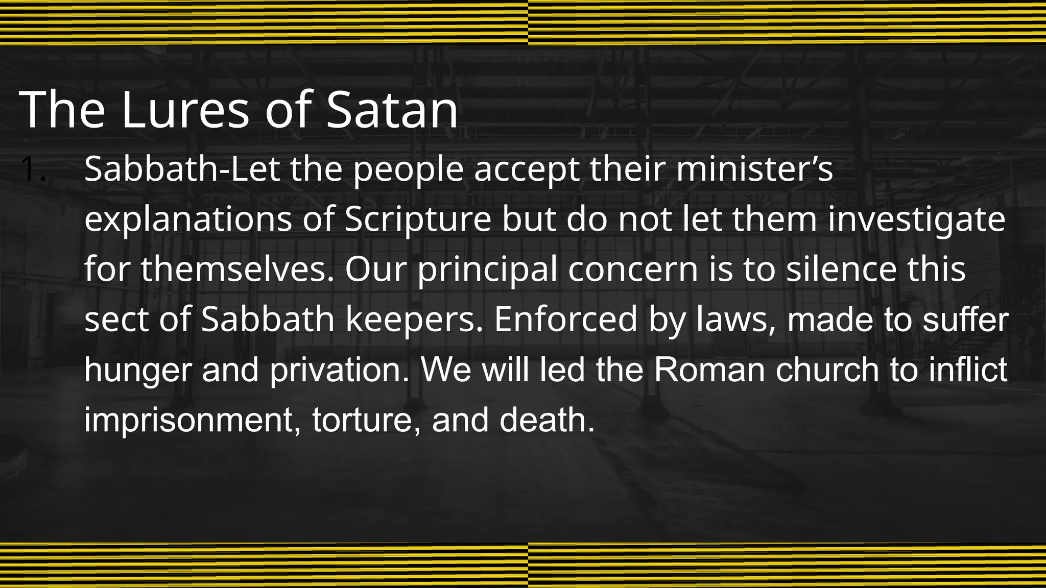 The incoming Snares of Satan that we need to be prepared.pptx | Free ...