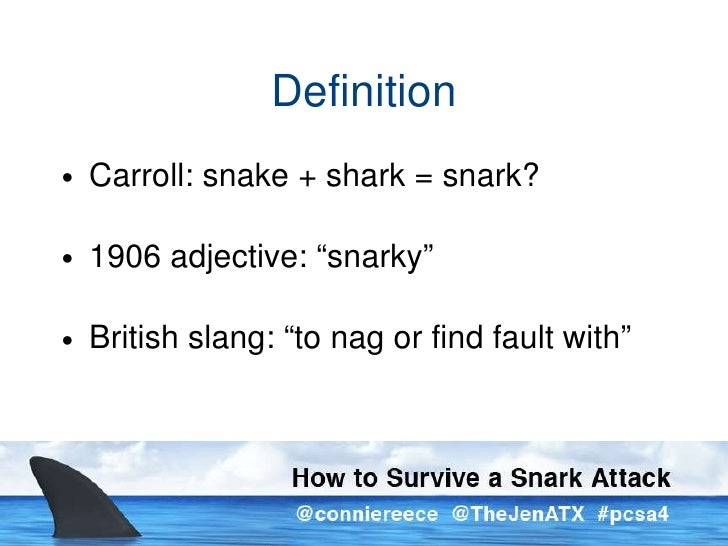 How To Survive a Snark Attack @ConnieReece @TheJenATX