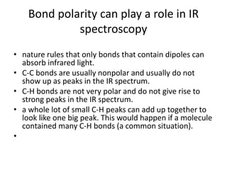 Sna spectroscopy interpreting ir spectra | PPTX