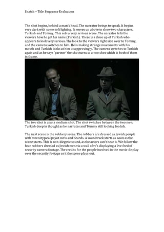 Snatch analysis | DOCX