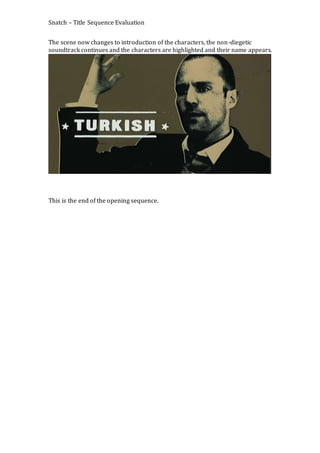 Snatch analysis | DOCX