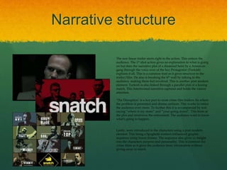 Snatch Trailer Analysis | PPTX