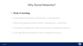 Social Network Analysis Workshop | PPTX