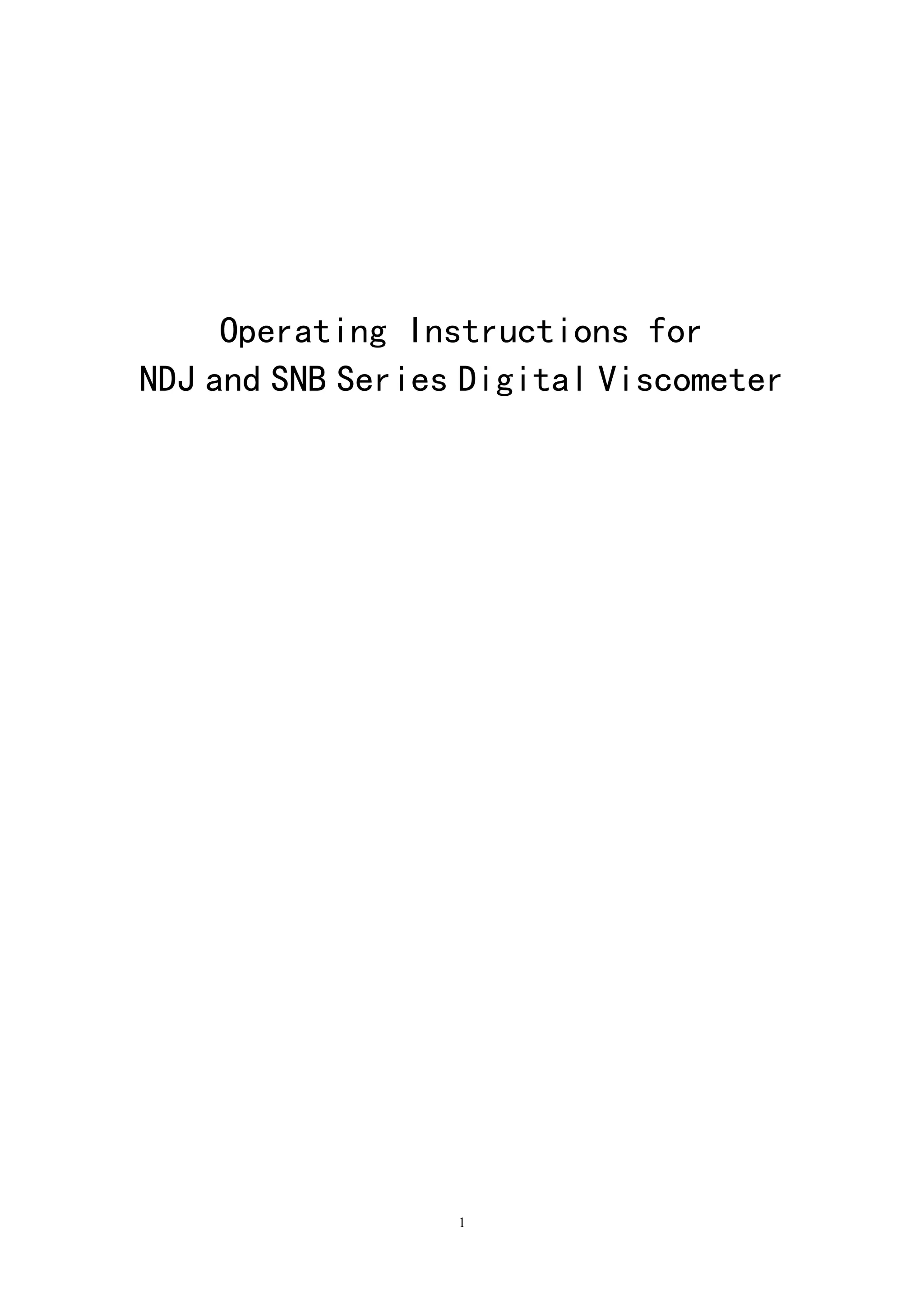 Snb 3 viscometer manual | PDF