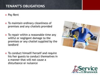 New Brunswick Rentalsman Office | PPTX