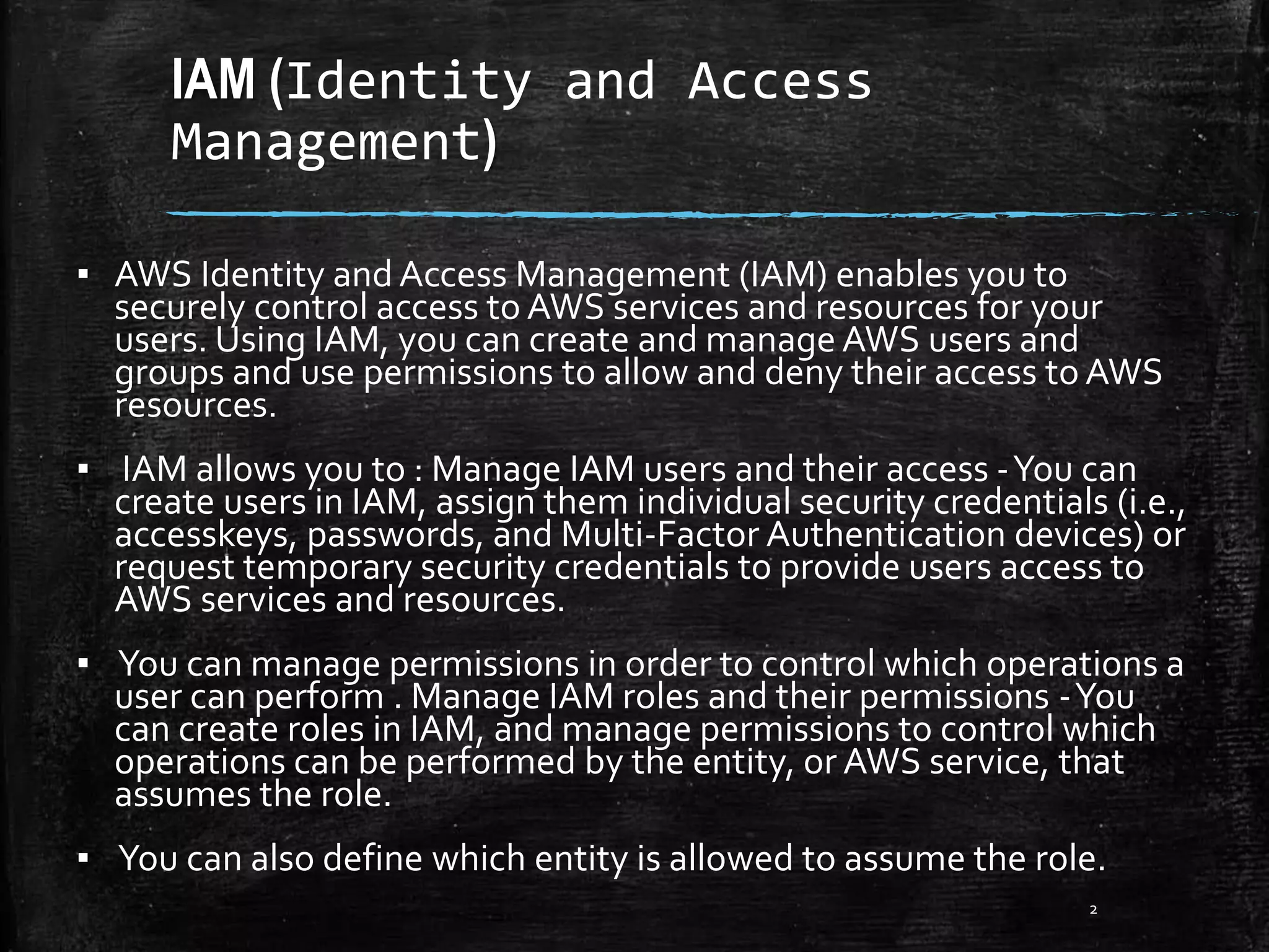 Identity access management (iam) | PPTX