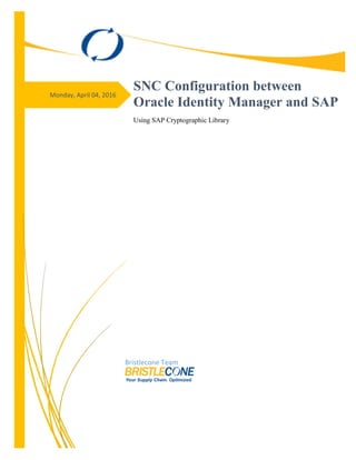 SNC Configuration between Oracle Identity Manager and SAP | PDF