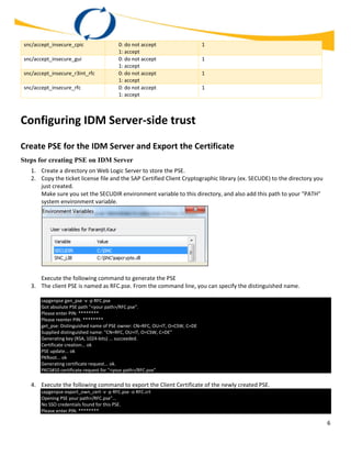 SNC Configuration between Oracle Identity Manager and SAP | PDF