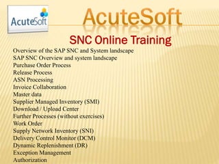 Snc online training | PPSX | Logistics | Business