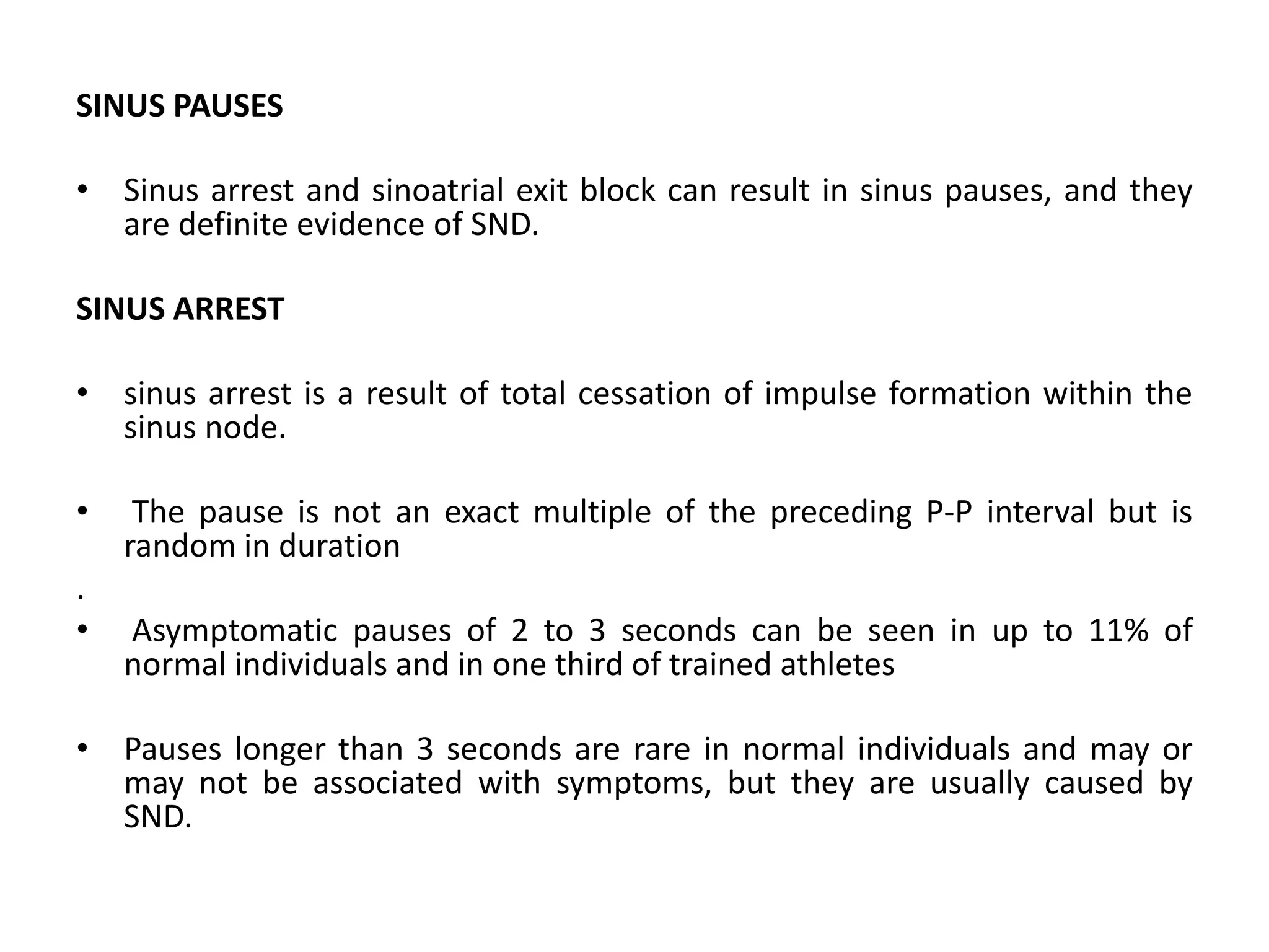 Sinus Node Dysfunction | PPTX