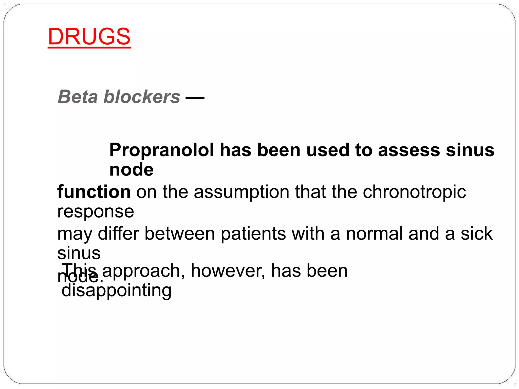 Sinus Node Dysfunction Ppt
