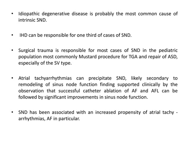 Sinus Node Dysfunction | PPTX