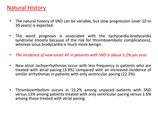 Sinus Node Dysfunction | PPTX
