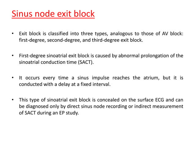 Sinus Node Dysfunction | PPTX