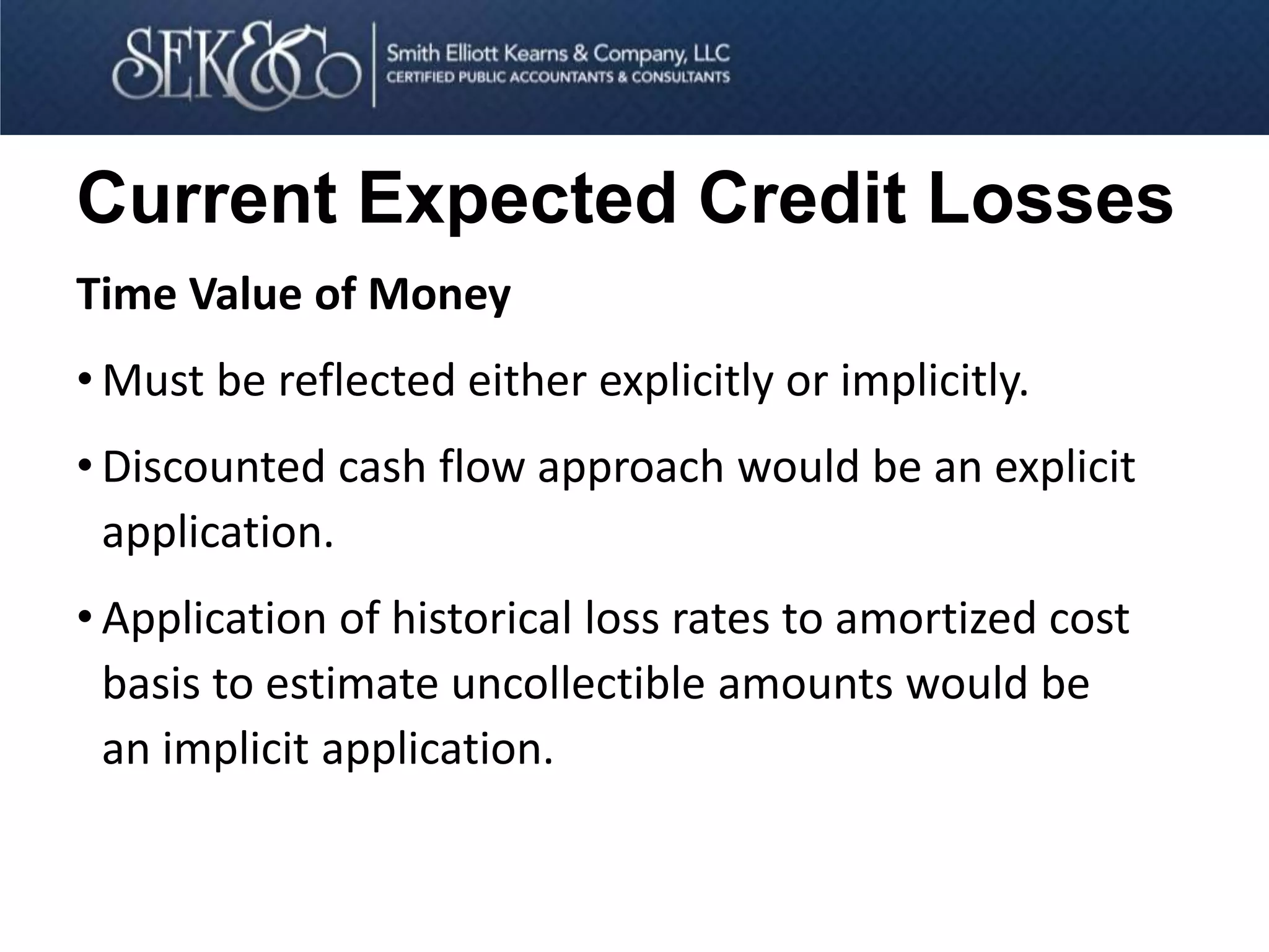 Current Expected Credit Loss Model Presentation | PPTX
