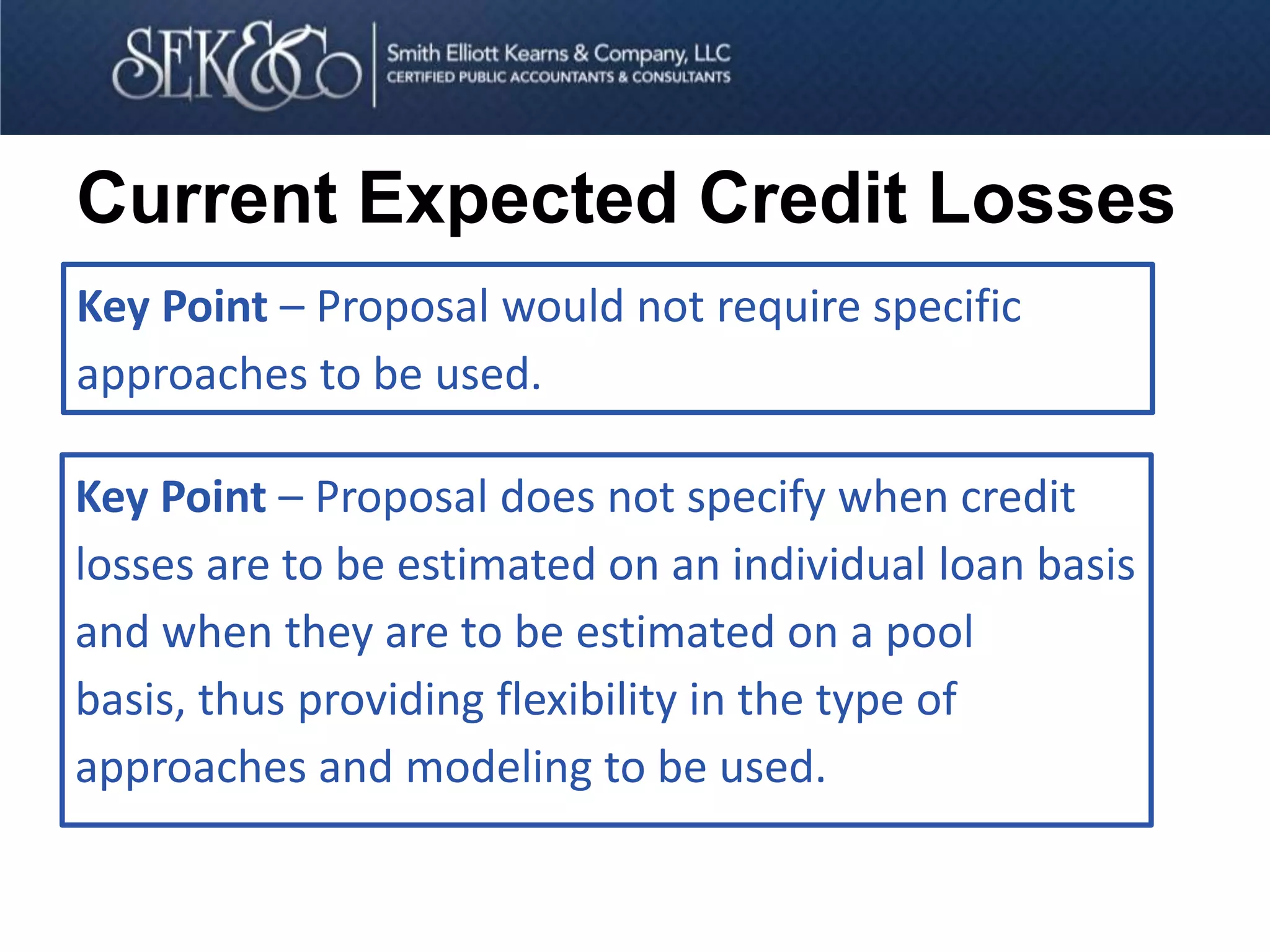Current Expected Credit Loss Model Presentation | PPTX