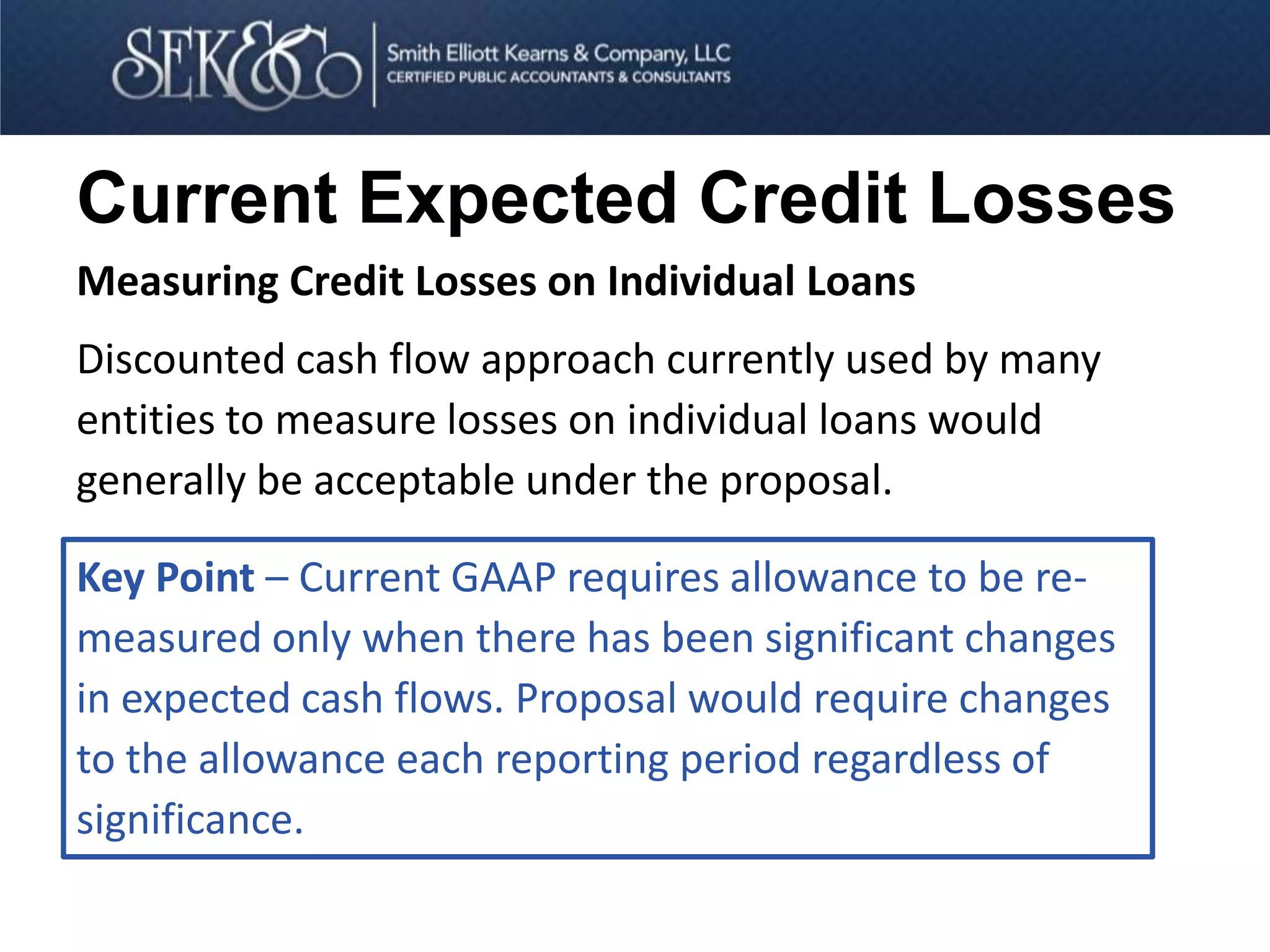 Current Expected Credit Loss Model Presentation | PPTX
