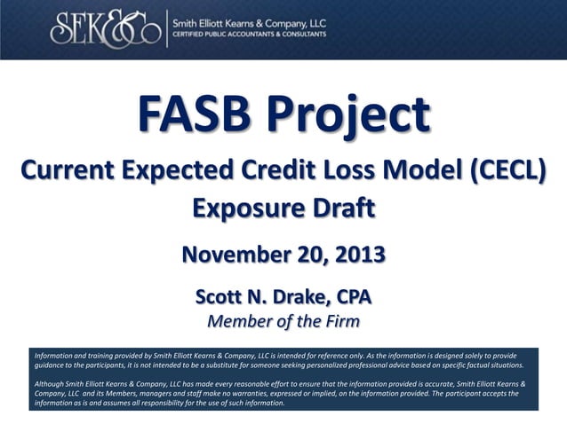 Current Expected Credit Loss Model Presentation | PPTX | Home Financing ...