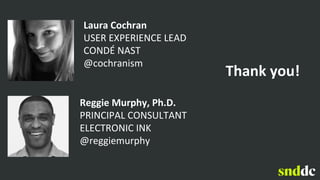 Laura Cochran and Reggie Murphy, Ph.D.: "Human-Centered Design and How ...
