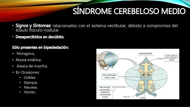 Síndrome cerebeloso