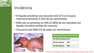 Síndrome de aspiración de meconio | PPTX