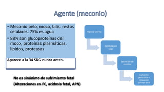 Síndrome de aspiración meconial | PPTX