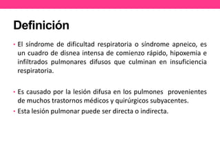 Sindrome de Distress Respiratorio | PPTX