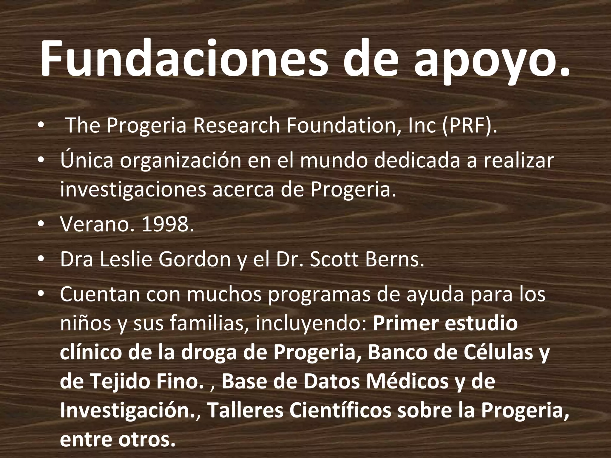 Síndrome de hutchinson Gilford, Progeria | PPT