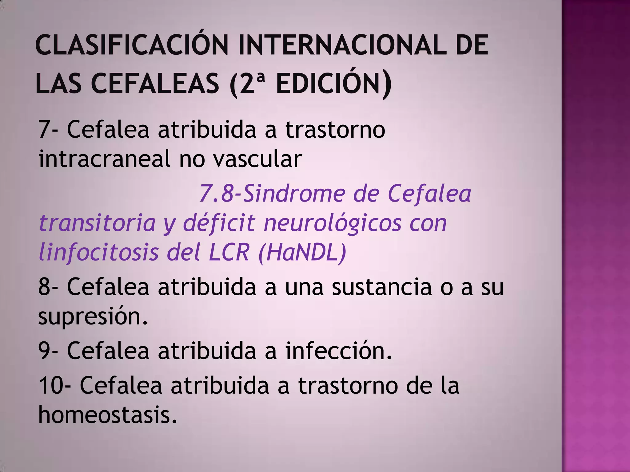 Síndrome de pseudomigraña con pleocitosis en lcr ( | PPTX | Diseases ...