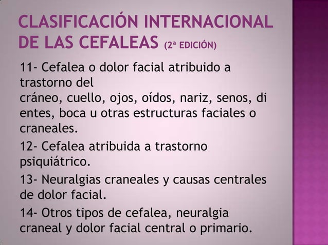 Síndrome de pseudomigraña con pleocitosis en lcr ( | PPTX | Diseases ...