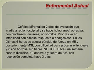 Síndrome de pseudomigraña con pleocitosis en lcr ( | PPTX
