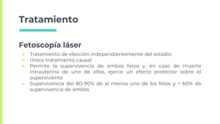 Síndrome de transfusión feto fetal | PPTX